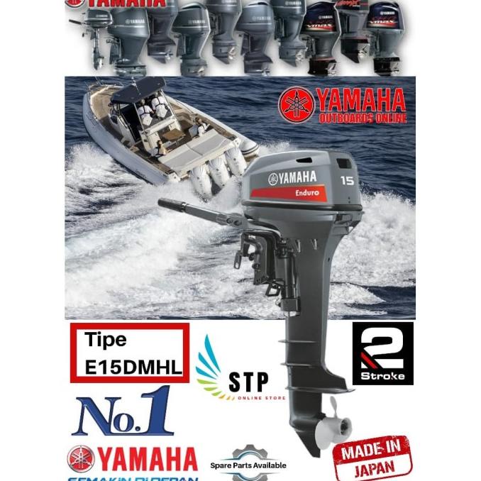 Jual Outboard Motor Tempel Mesin Perahu E15Dmhl 15Hp Yamaha | Shopee Indonesia
