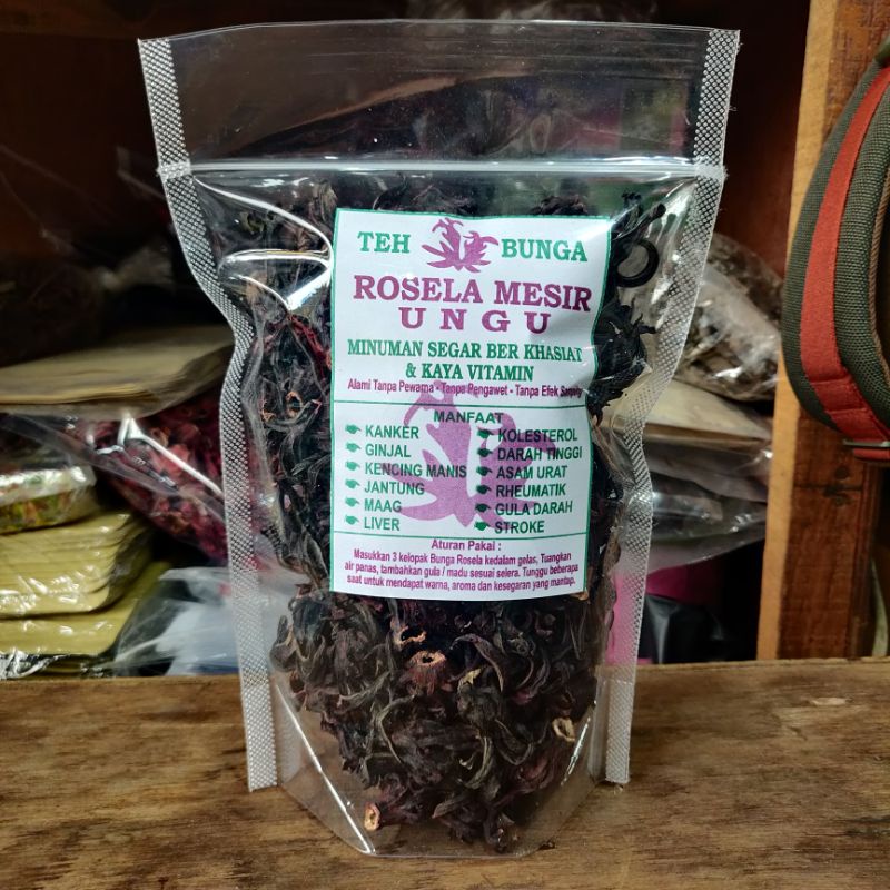 Jual Teh Bunga Rosella ungu 100gram | Shopee Indonesia
