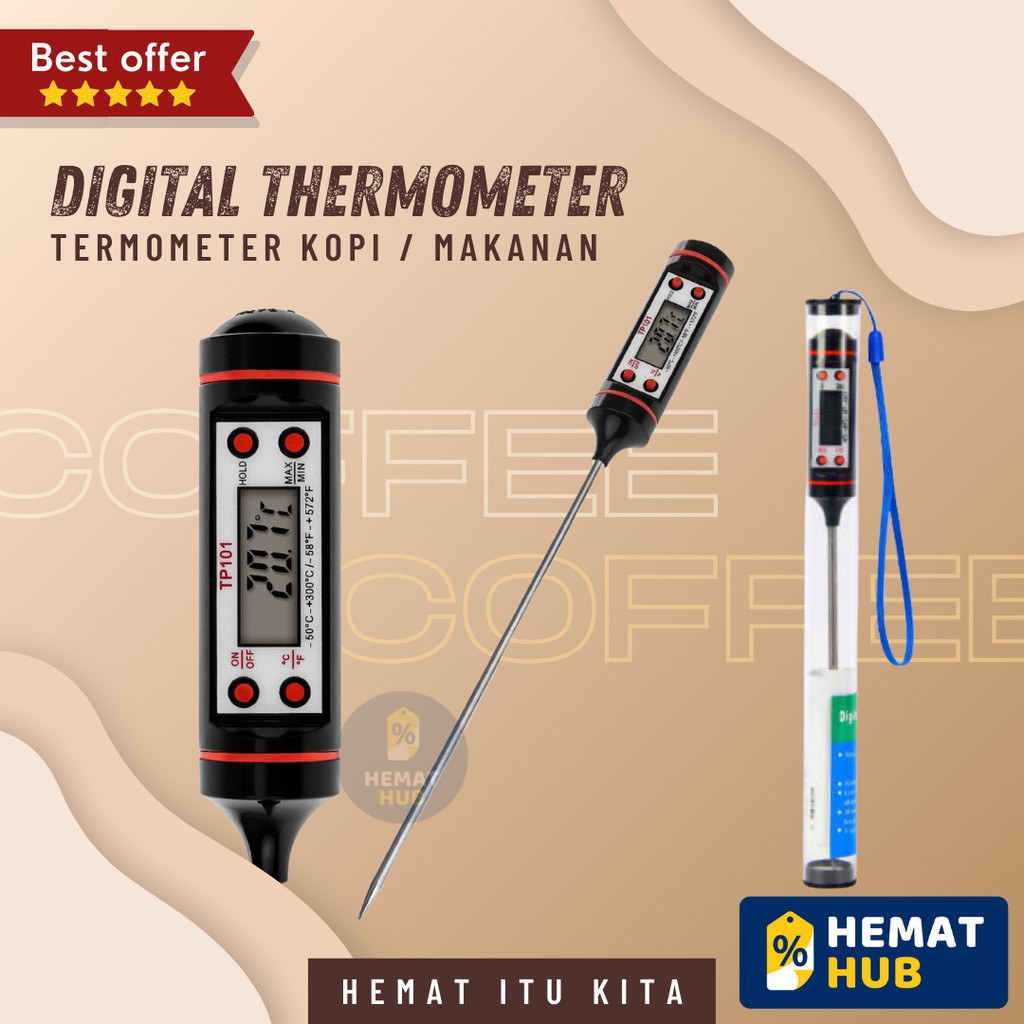 Jual Termometer Digital Masak Thermometer Food Coffee Alat Pengukur ...