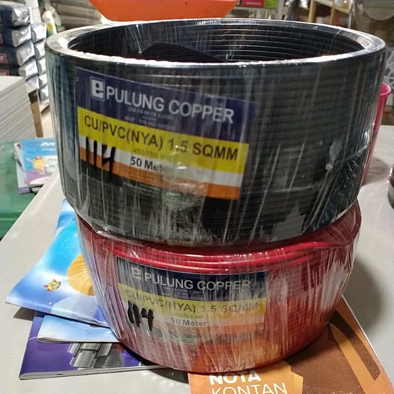 Jual Kabel pulung copper CU/PVC(NYA)1,5SQMM SNI dan 2,5 SQMM | Shopee ...