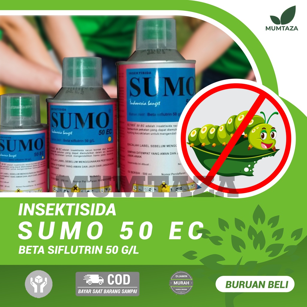 Jual Insektisida SUMO 50 EC kemasan 80 ml dan 250 ml || pembasmi ulat ...