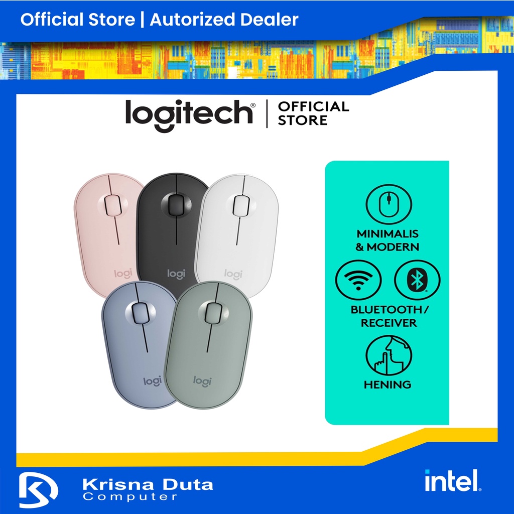 Jual Mouse Wireless Logitech Pebble M350 - Garansi RESMI | Shopee Indonesia