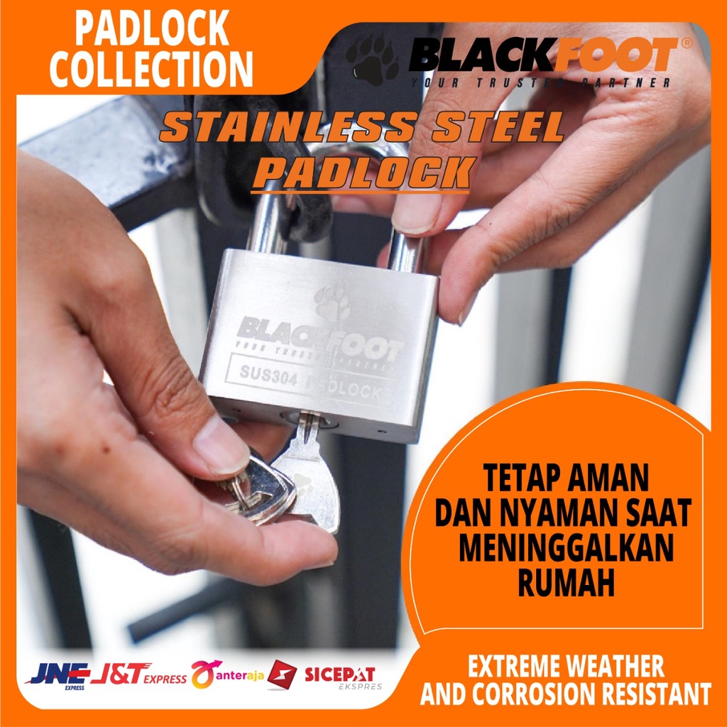 Jual Padlock Stainless Steel Sus Anti Gergaji/Anti Potong/Gembok Pagar ...