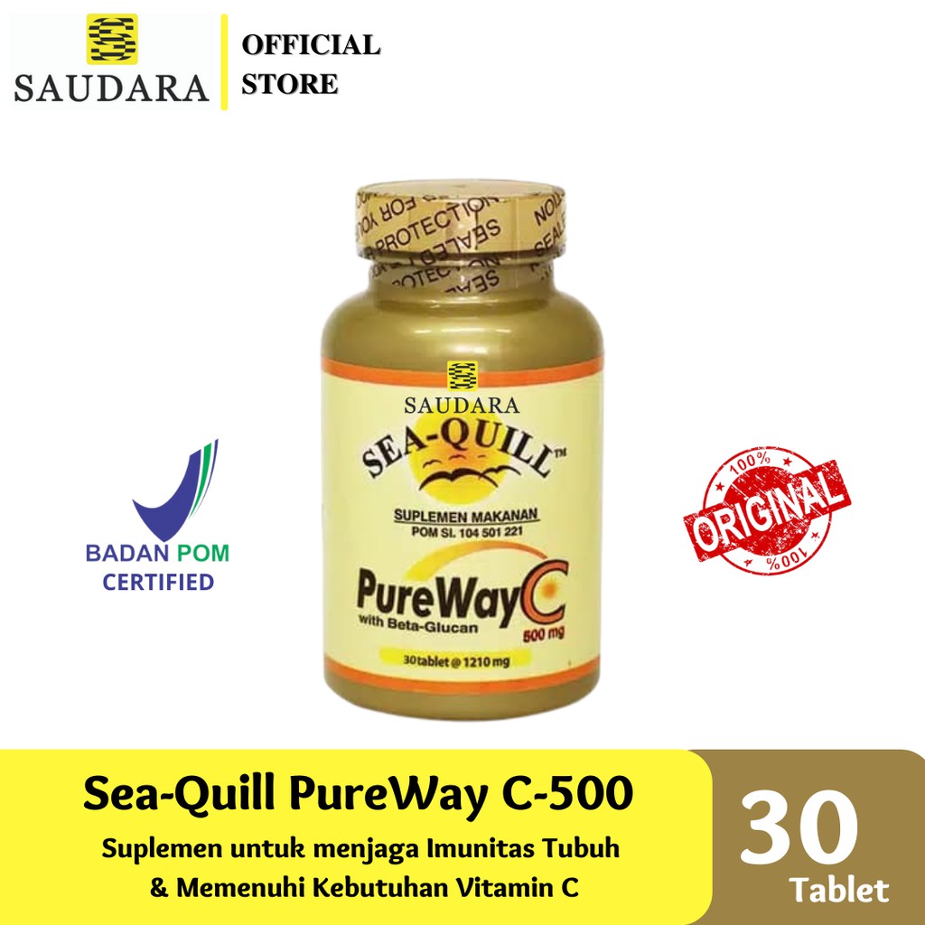Jual Sea-Quill Pureway C 500 Mg (30 Tablet) | Shopee Indonesia