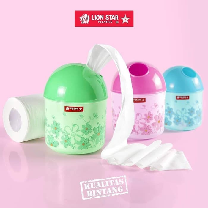 Jual Tempat Tissue Roll Bulat Tissue Paper Box Lion Star TR 2 TR2 ...