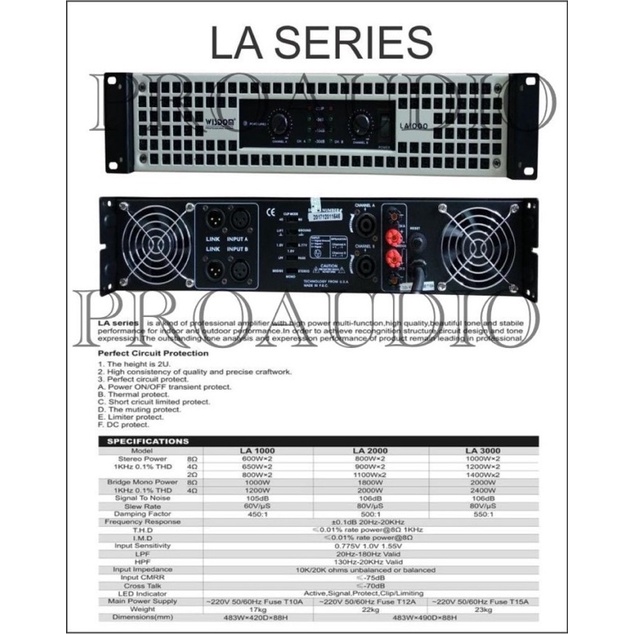 Jual Power Wisdom 2 Channel LA2000 LA 2000 Original | Shopee Indonesia