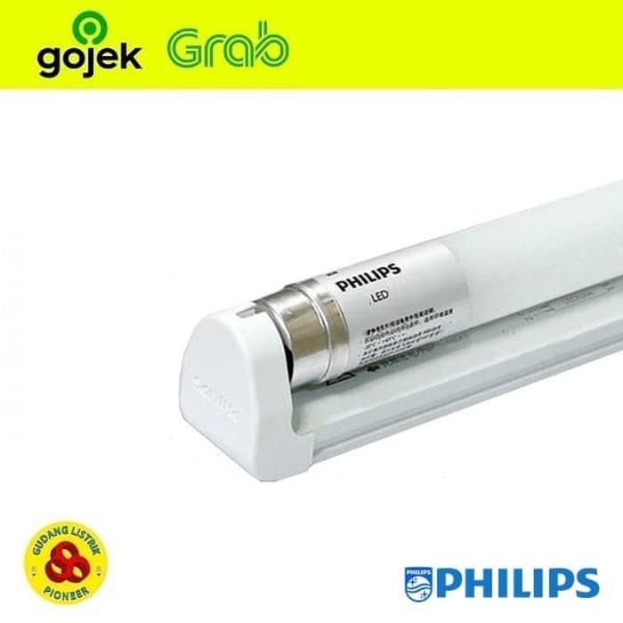 Jual Philips Ecofit Led Tube 16 Watt Putih BN0 Setara 36 Watt Set + Kap ...