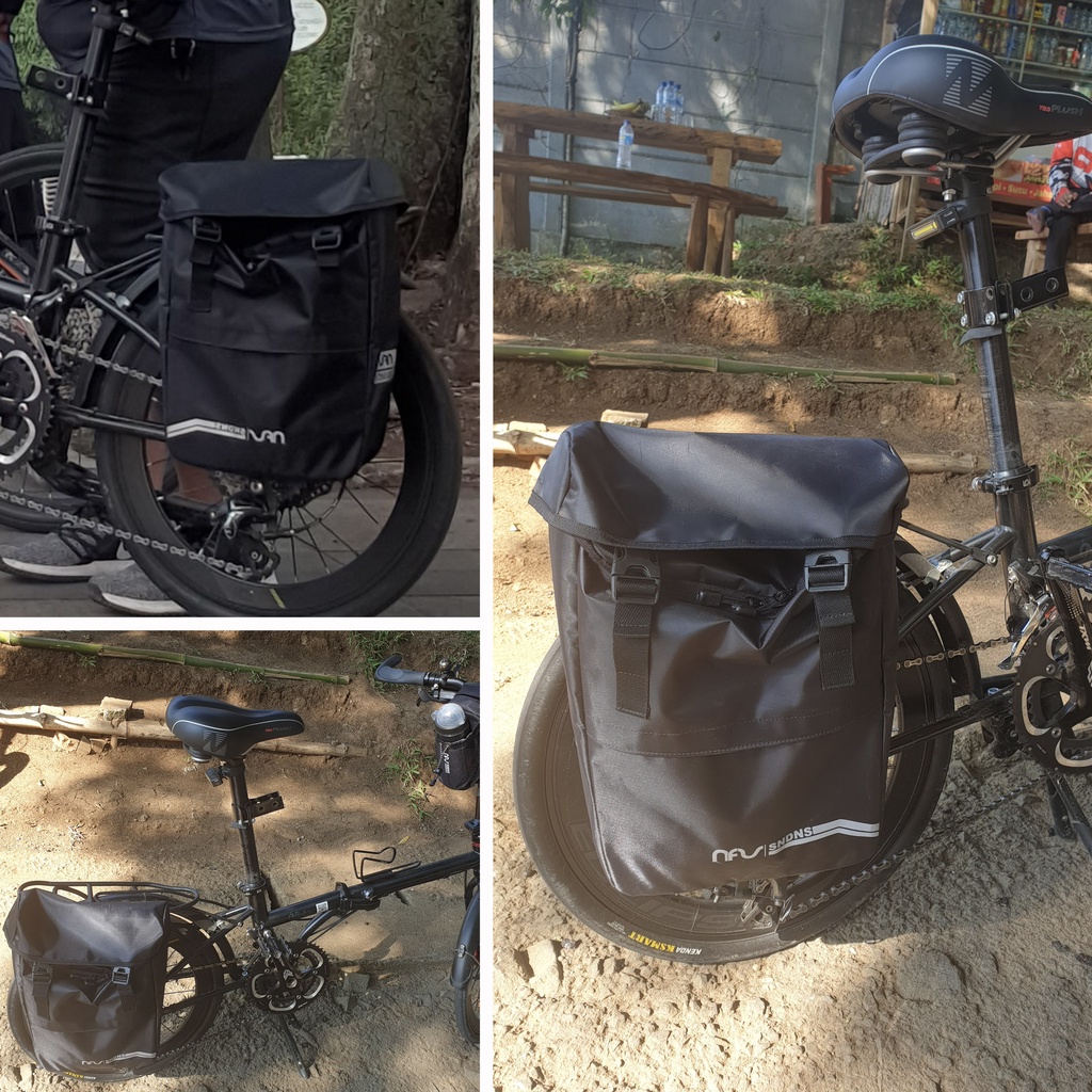 Jual Tas Sepeda Touring Depan || Tas Belakang Sepeda Lipat TR.5 ...