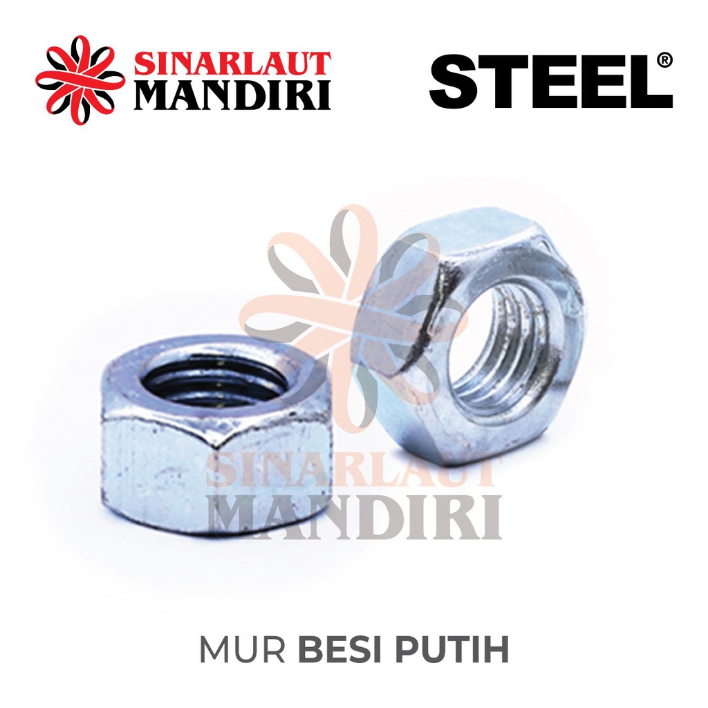 Jual Mur Besi / Hex Nut M8 x 1.25 K13 | Shopee Indonesia