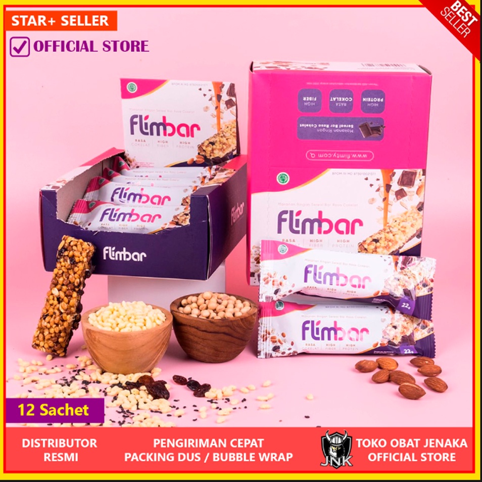 Jual Flimbar | Snack Sehat Sereal Bar Diet Meal Replacement Tinggi ...