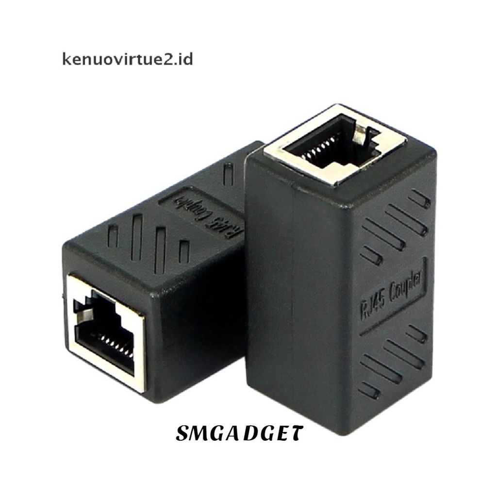 Jual RJ45 Female to Female Cat6 Network LAN Extension Adapter Konektor ...