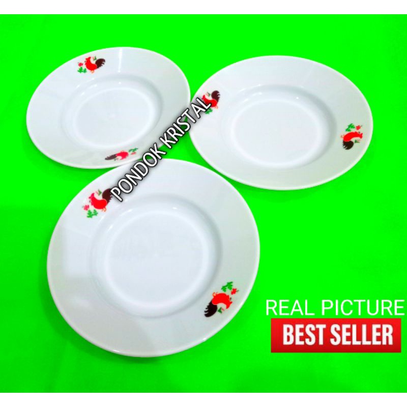 Jual Piring plastik ayam piring motif ayam dimensi 22.7 cm | Shopee ...