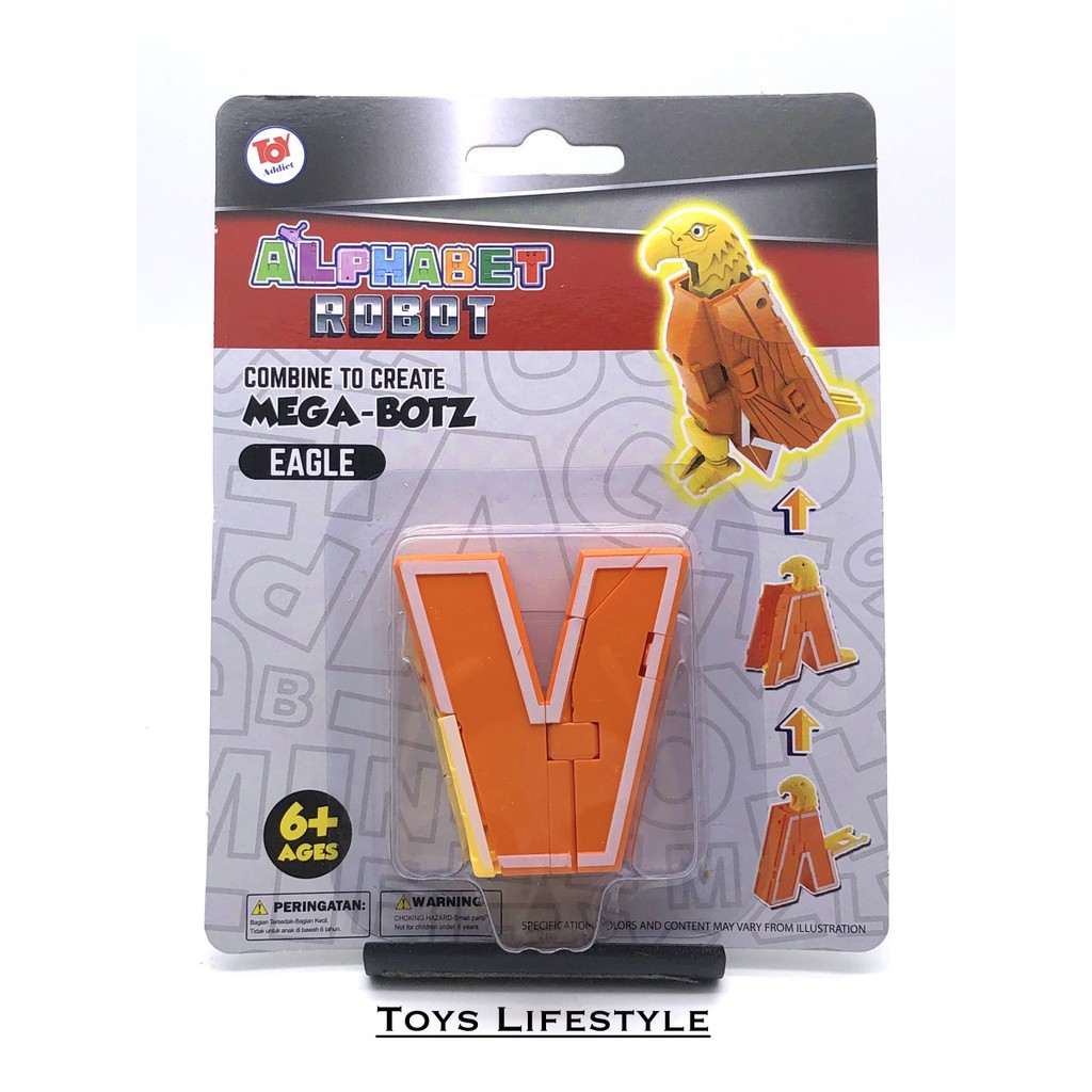 Jual CLEARANCE SALE!! Mainan Edukasi Toy Addict Alphabet Huruf Robot ...