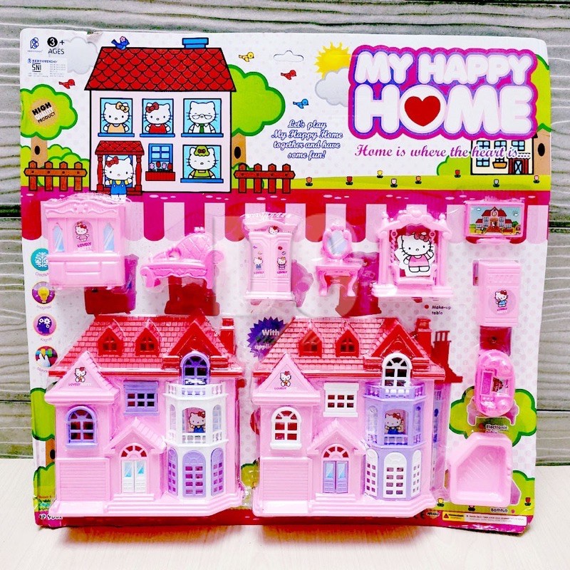 Jual MAINAN MU HAPPY HOME HELLO KITTY | Shopee Indonesia