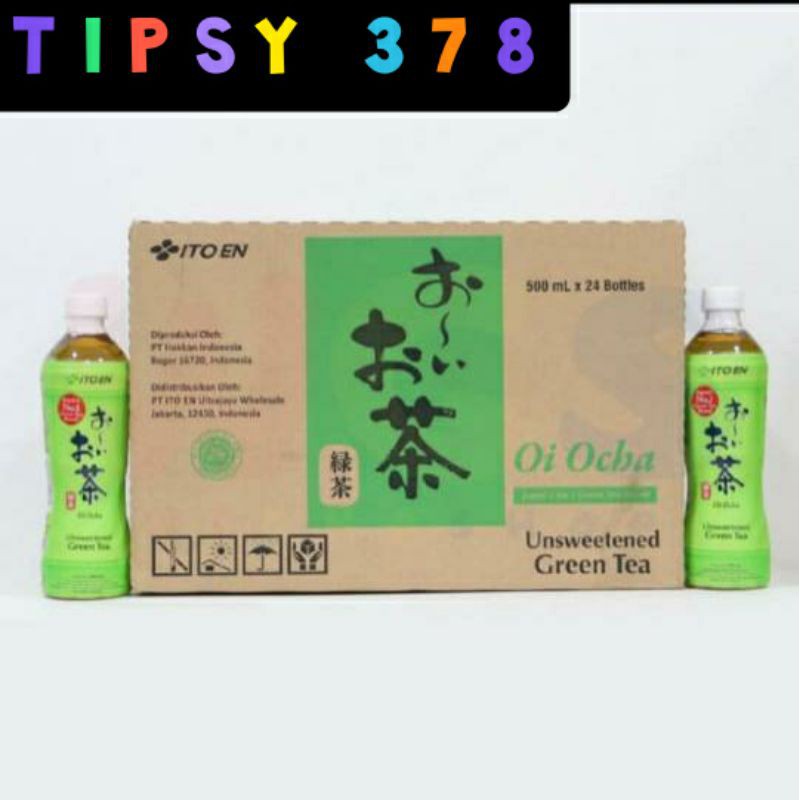 Jual Ito En Oi Ocha Unsweetened Japanese Green tea 500ml x 24btl | Shopee Indonesia