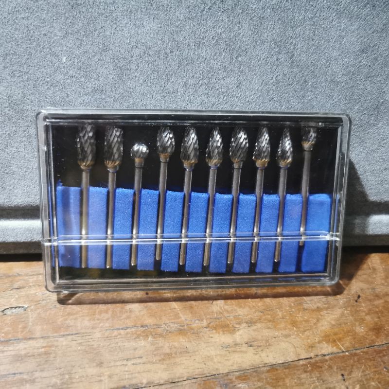 Jual Mata Bor Tuner Gerinda Mini Grinder Set 10 pcs Kayu Besi | Shopee ...