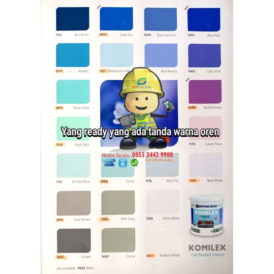 Jual Nippon Paint Komilex 4,5 Kg - Cat Dinding Interior - Cat Tembok ...