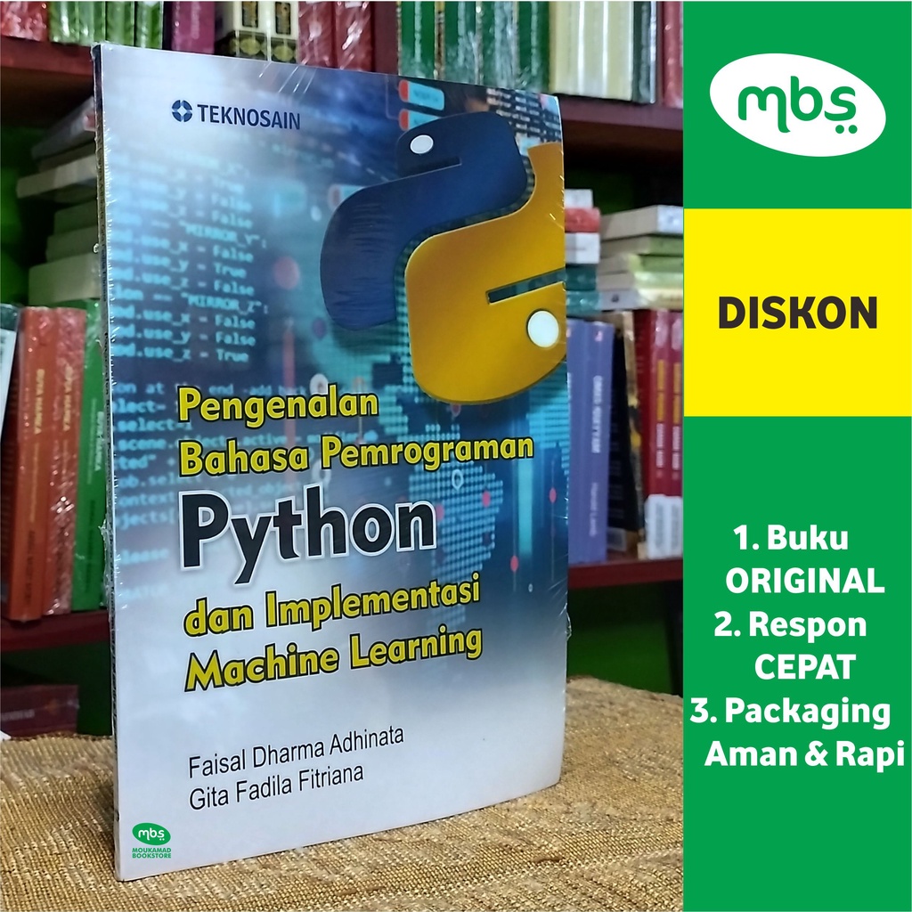 Jual BUKU PENGENALAN BAHASA PEMROGRAMAN PYTHON DAN IMPLEMENTASI MACHINE ...