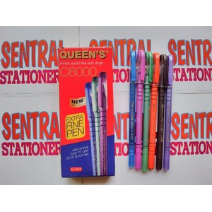 Jual BOLPEN faster queen c6000 WARNA HITAM | Shopee Indonesia
