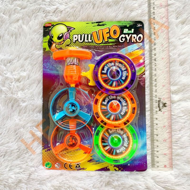 Jual MAINAN PULL UFO GYRO 2 IN 1 GANGSING GANGSINGAN PENCET ADA 5 ...