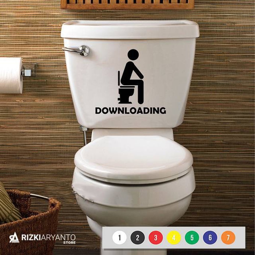 Jual Sticker - Stiker Toilet Downloading Keren Unik | Shopee Indonesia