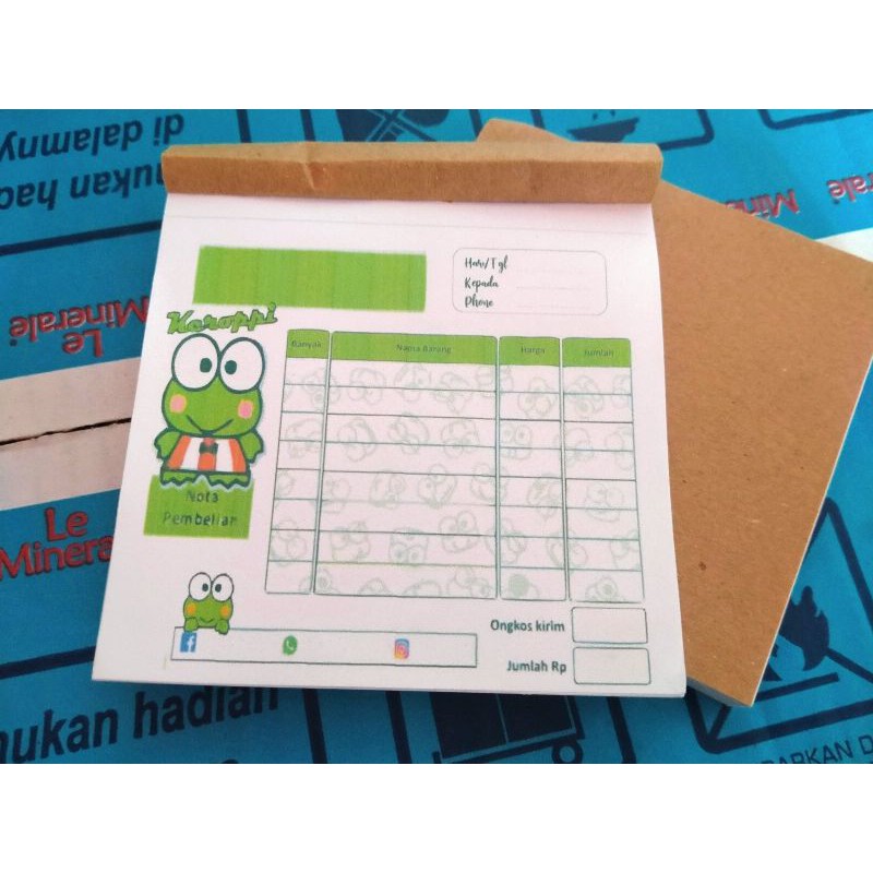 Jual Nota Olshop Nota Penjualan Nota Pengiriman Full warna Colour ...