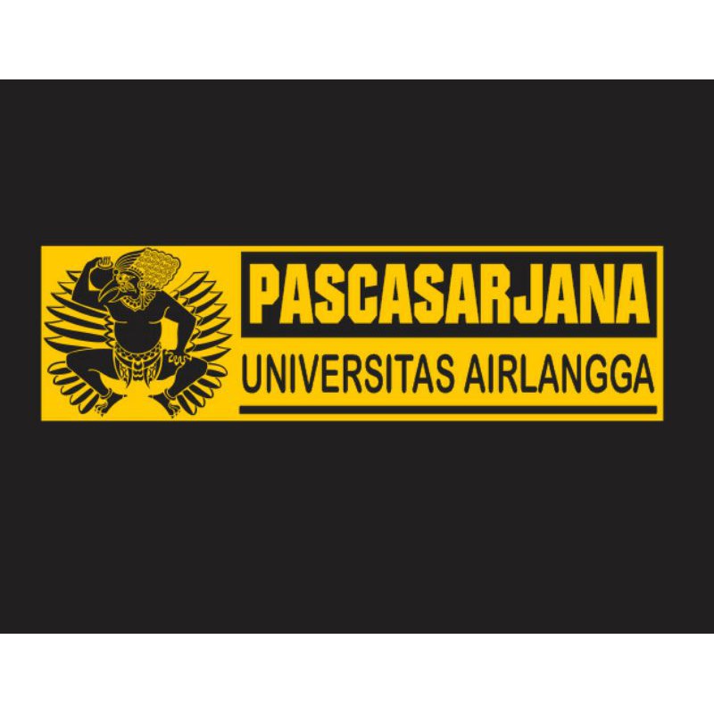 Jual Cutting Sticker Stiker Pascasarjana Universitas Airlangga Surabaya ...