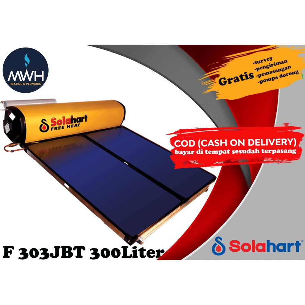 Jual Pemanas Air Tenaga Surya Solar Water Heater Solahart F302JBT ...