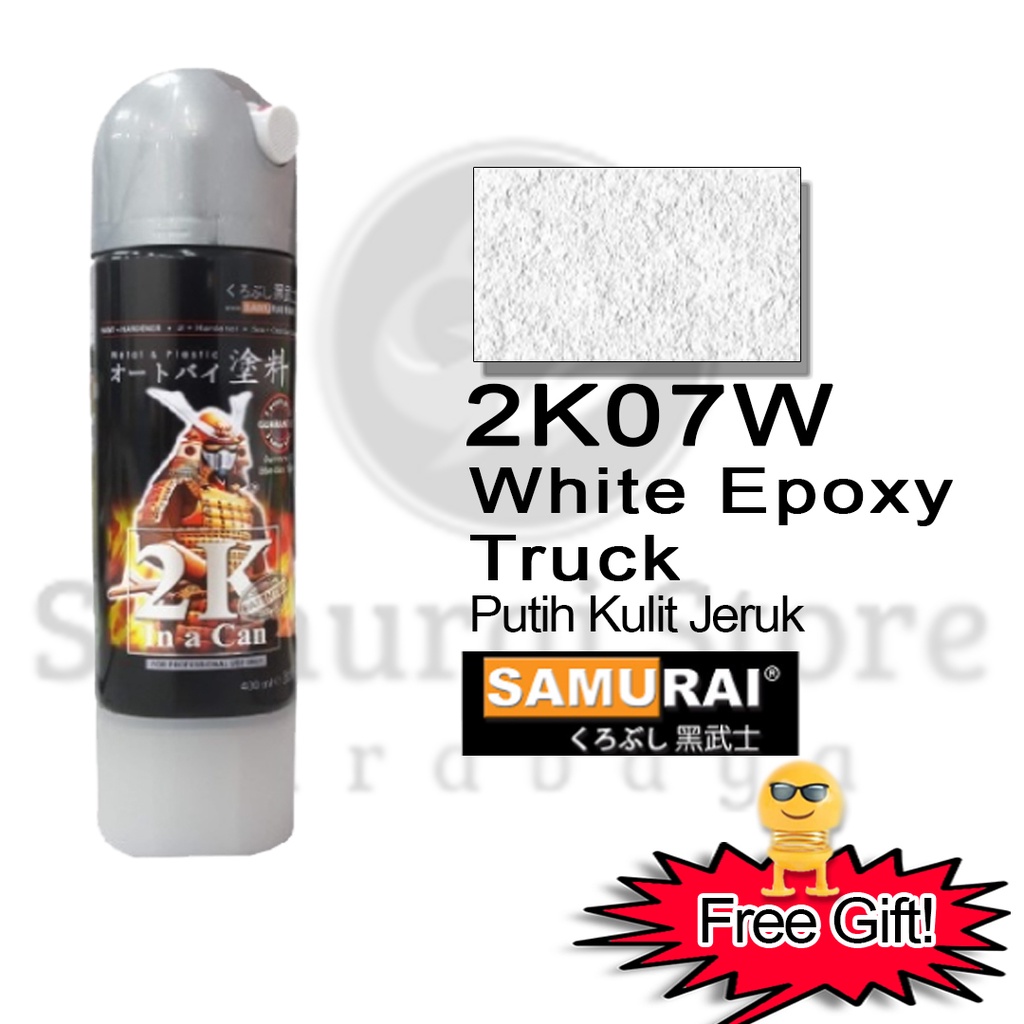 Jual Samurai Paint White Epoxy Truck 2K07W Putih Kulit Jeruk 400 ml ...