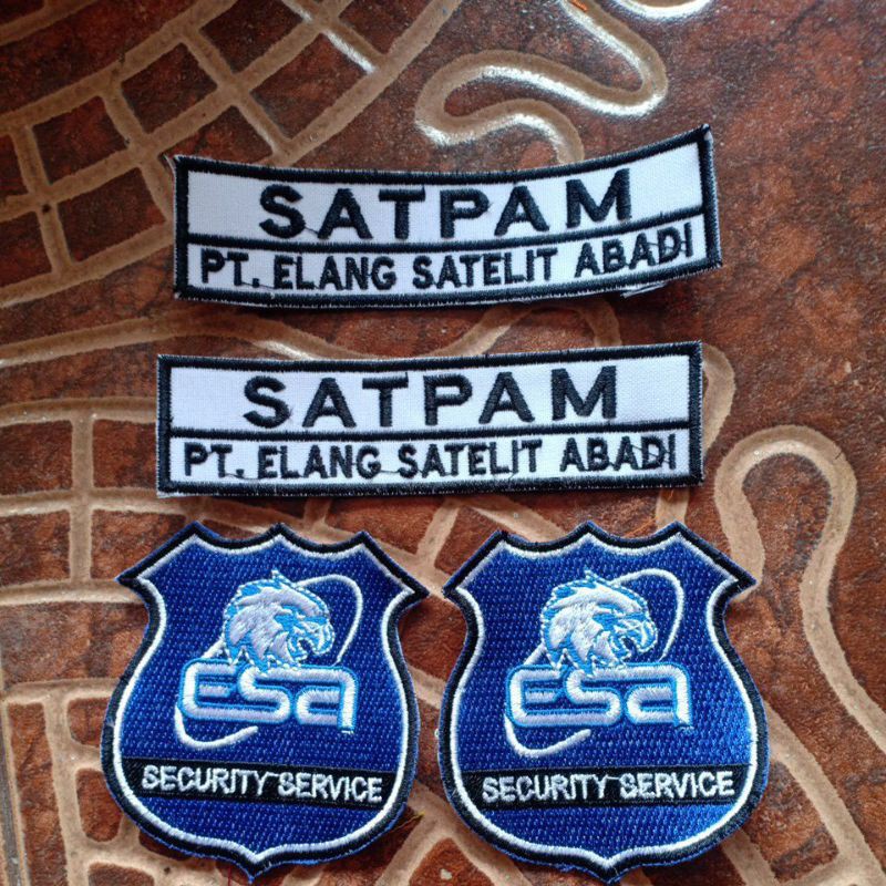 Jual logo security esa plus label satpam | Shopee Indonesia