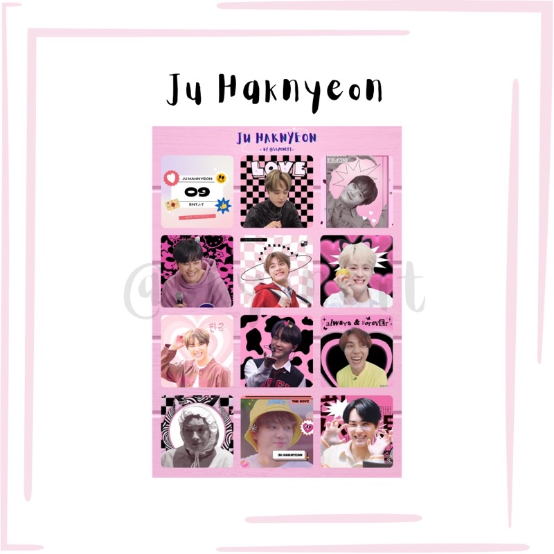 Jual THE BOYZ STICKER DECO CORE AESTHETIC STIKER PINK KISS CUT A6 ...