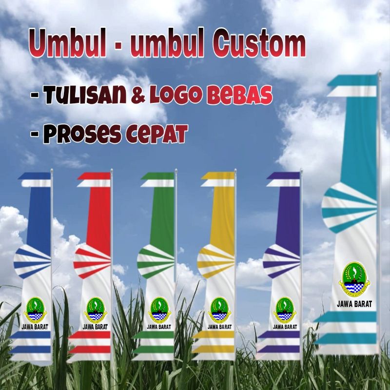Jual Umbul umbul indosiar custom logo | Shopee Indonesia