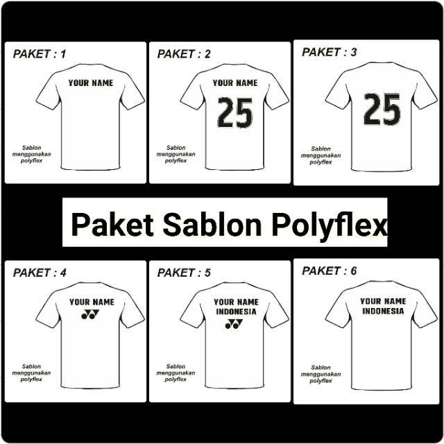 Jual Paket Sablon Polyflex | Shopee Indonesia