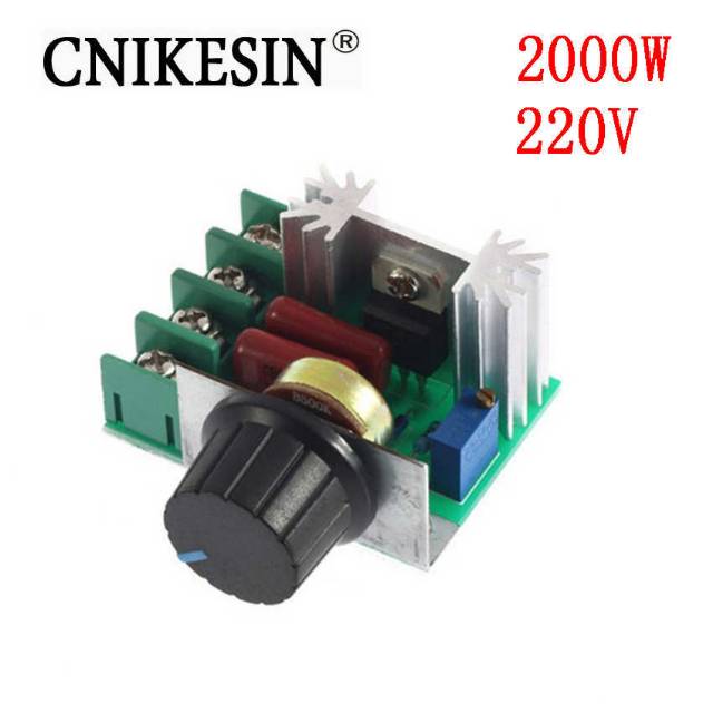 Jual Dimmer SCR 2000W 220V AC 16A Motor Speed Controller PWM Regulator | Shopee Indonesia