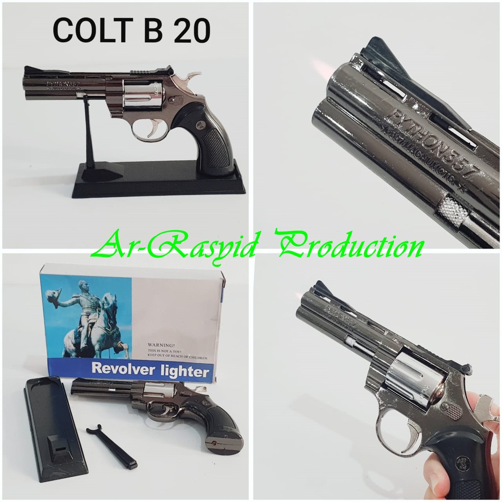 Jual Korek Api Bara Pistol Python 357 Colt B 20 | Shopee Indonesia