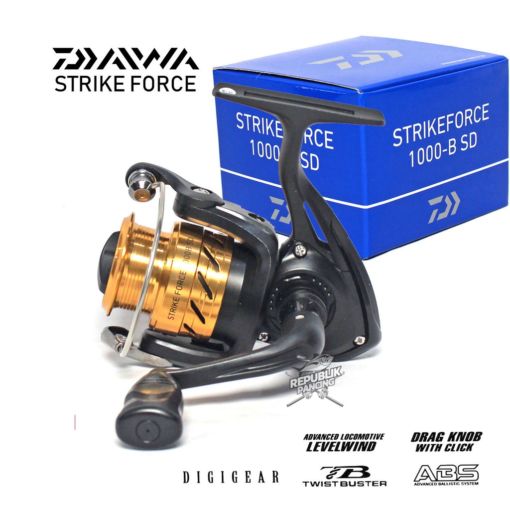 Jual Reel DAIWA STRIKEFORCE 1000 2000 2500 4000 | Kolam Lomba Harian Spinning Strike Force Resmi ...