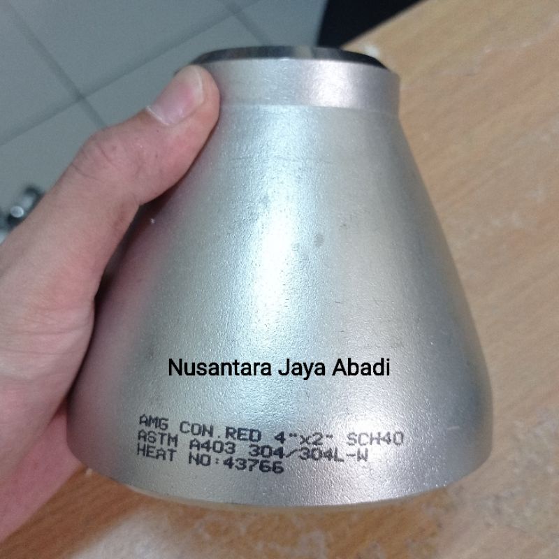 Jual Reducer Las Sch 40 Stainless 304 Concentric 4 x 2 " inchi | Shopee ...
