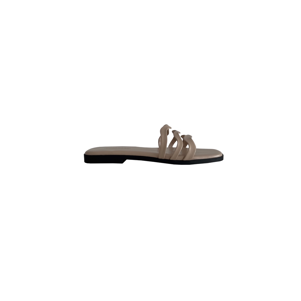 Jual [NO RESTOCK] Nakedsol Sally Slides (Black, White, Oat, Coffee ...
