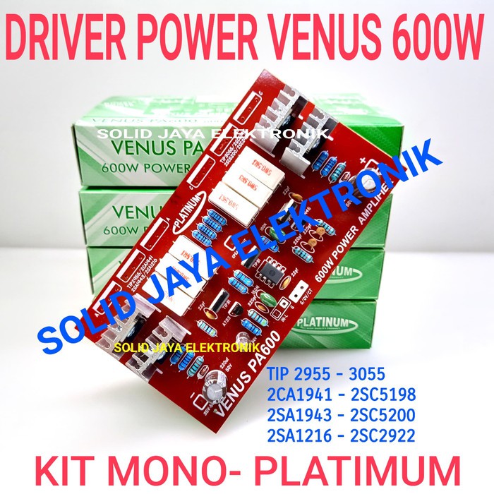 Jual KIT POWER VENUS 600W MONO PLATINUM DRIVER AMPLIFIER VENUS PA600 WATT | Shopee Indonesia