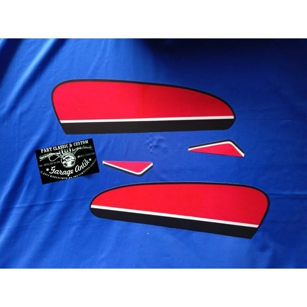 Jual stiker decal tangki polet tangki tengki cb 100 gelatik merah hitam ...