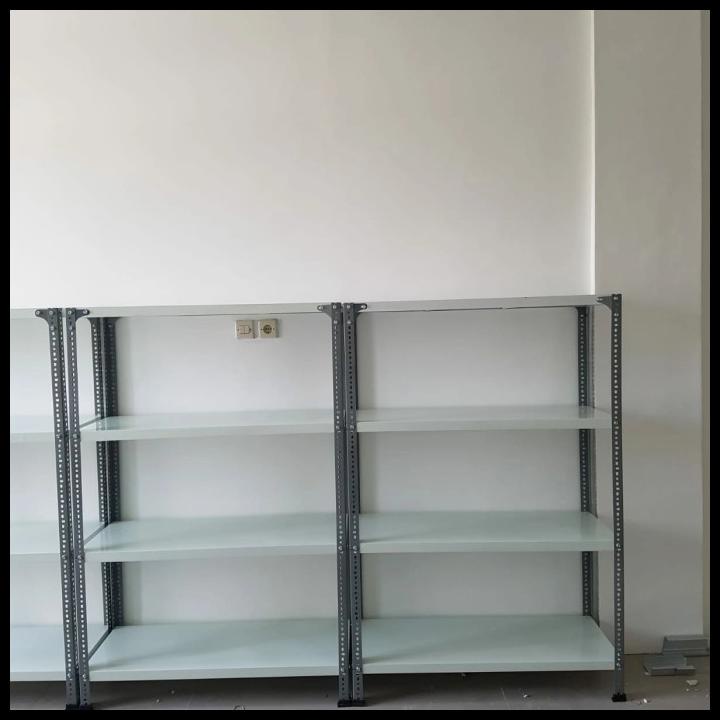 Jual Rak Besi 4 Susun Putih Plus Karet Siku | Shopee Indonesia