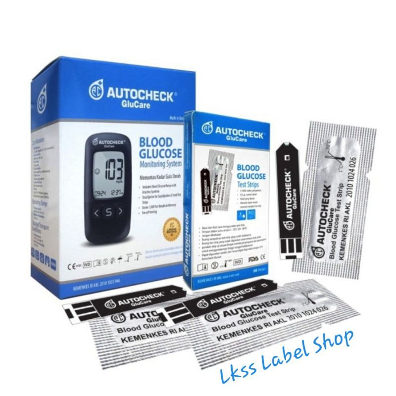 Jual Alat Test Gula Darah+50Stri /Autocheck Glucare Glucose +50strip ...