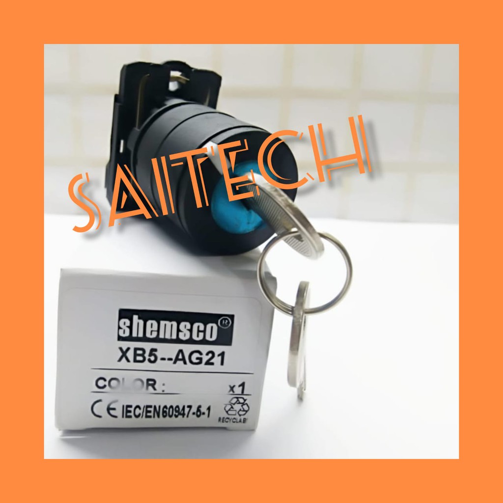 Jual Selector Switch Key Kunci 2 posisi ON-OFF Lock XB5-AG21 shemsco schneider | Shopee Indonesia