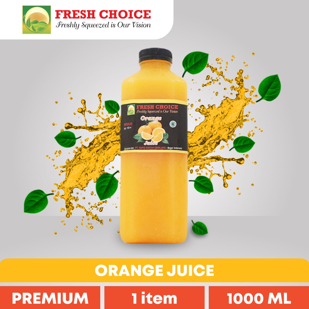 Jual Fresh Choice Jus Buah Jus Jeruk Orange Juice 1000 ML | Shopee ...
