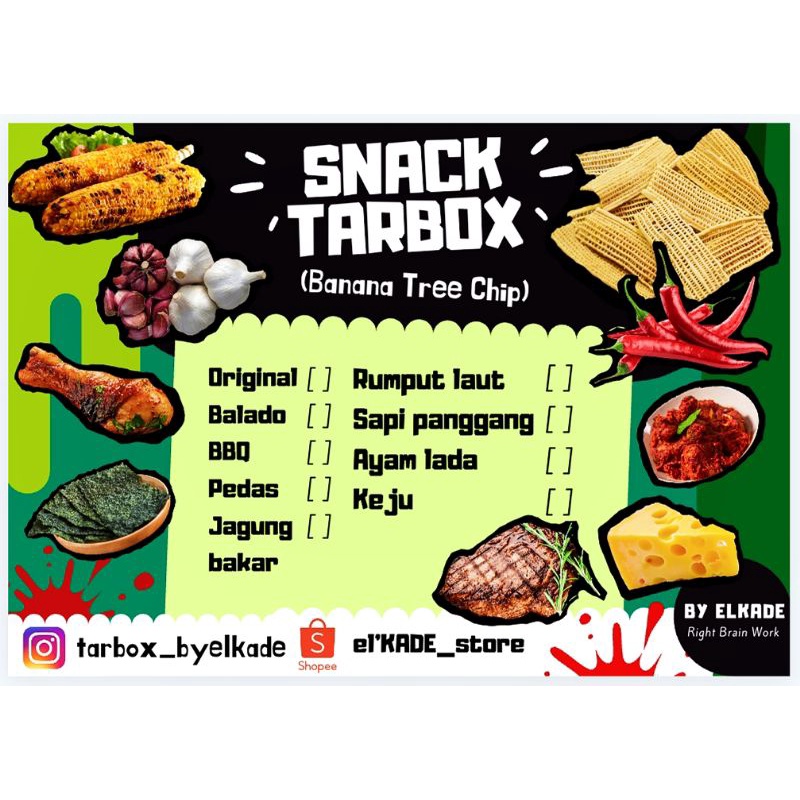 Jual JAJAN TARBOX||Keripik gedebog pisang | Shopee Indonesia