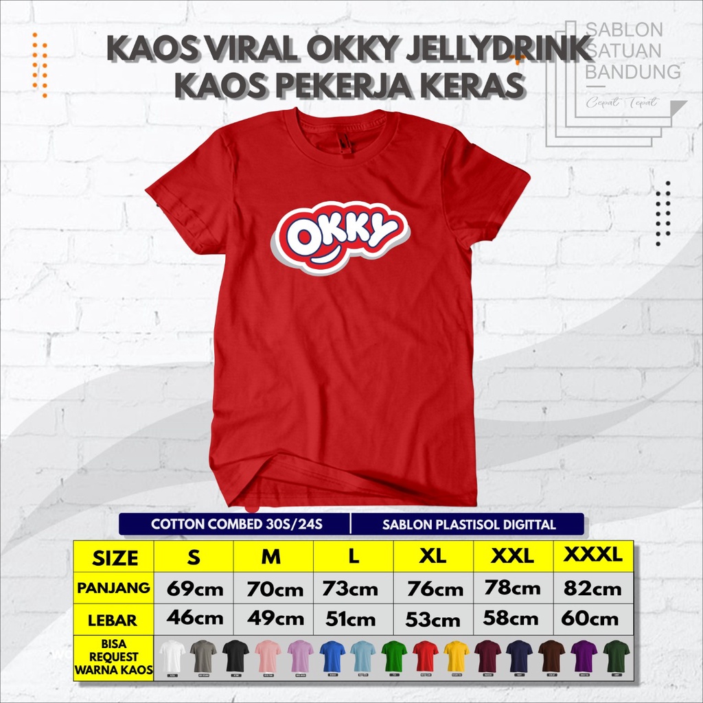 Jual baju kaos okky jellydrink kaos okky windah basudara bocah viral | Shopee Indonesia