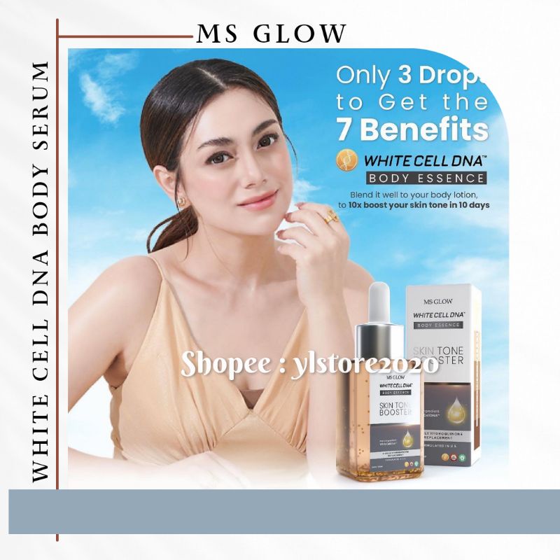Jual White Cell DNA Body Essense Ms Glow DNA Body Serum Badan Ms Glow ...