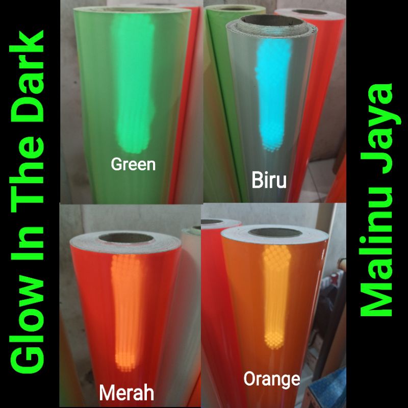 Jual Stiker / Sticker Fosfor / Glow In The Dark / Photoluminence ...