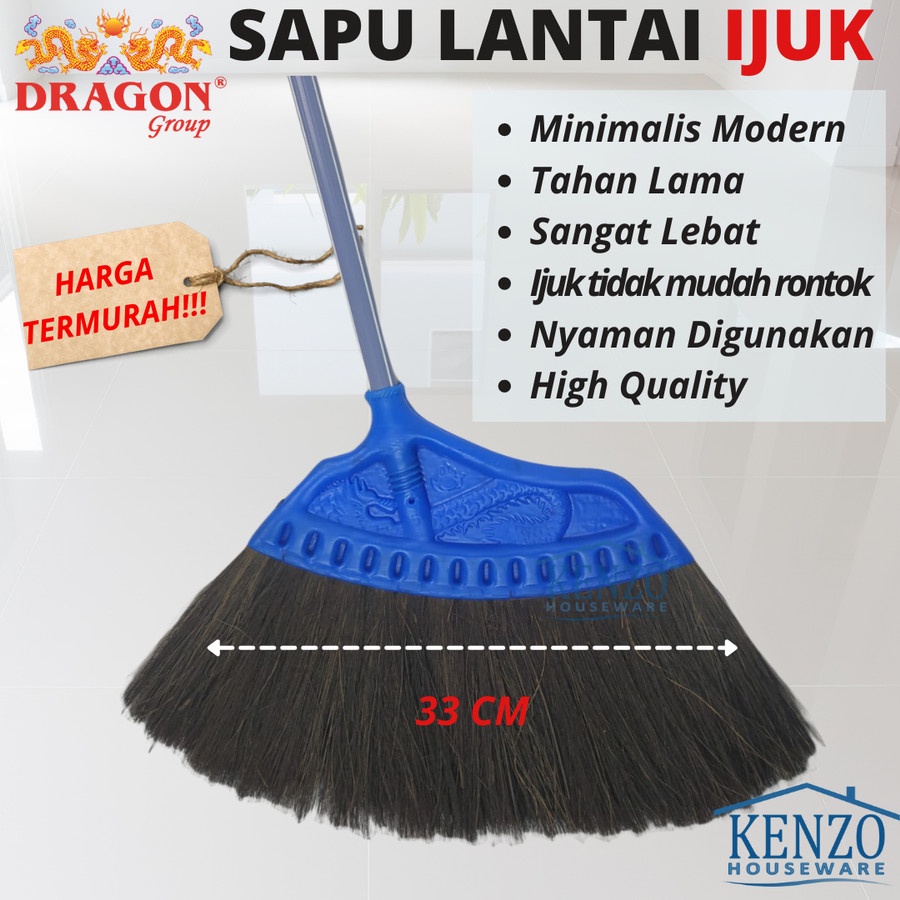 Jual Sapu Lantai Dragon Ijuk Kipas Sapu Sikat Anti Rontok Sapu TERMURAH ...