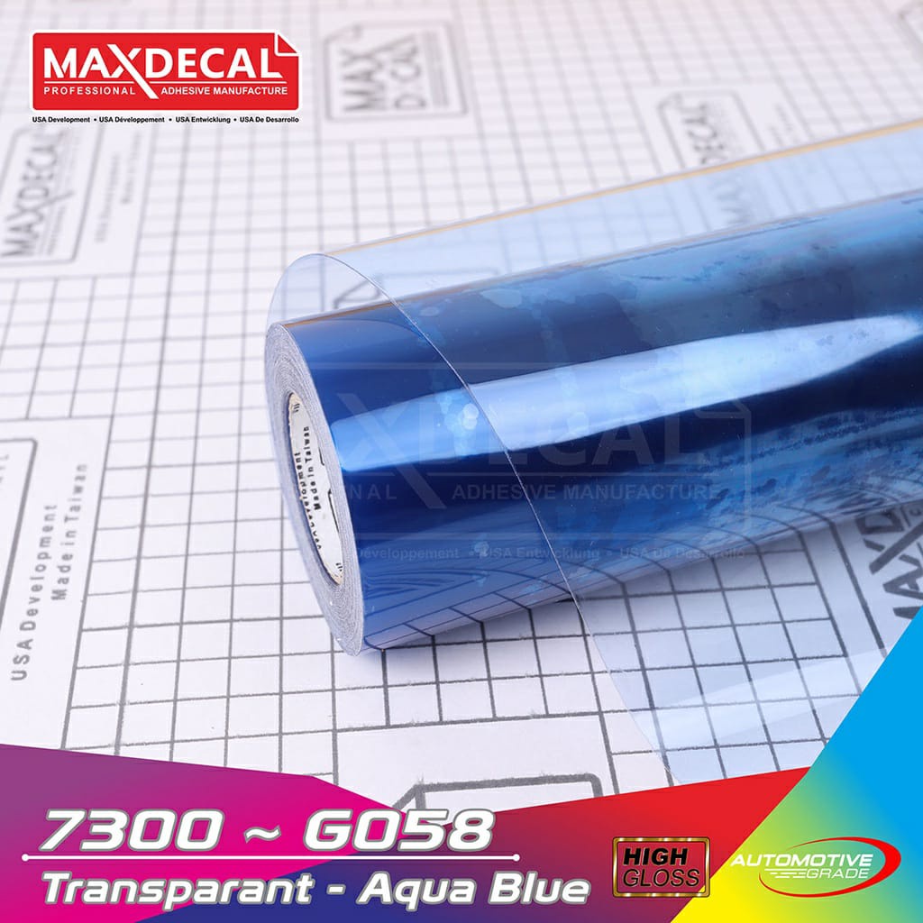 Jual Sticker MAX DECAL 7300 - G058 AQUA BLUE skotlet sticker vinyl ...